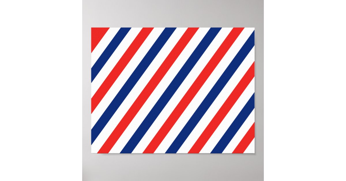 Barber Stripes Poster | Zazzle