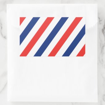 Barber Stripes Rectangular Sticker | Zazzle