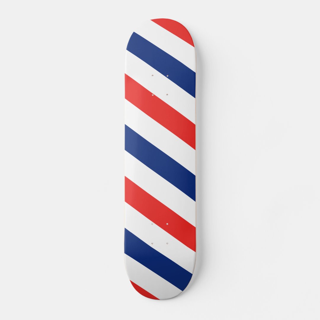Barber Stripes Skateboard | Zazzle