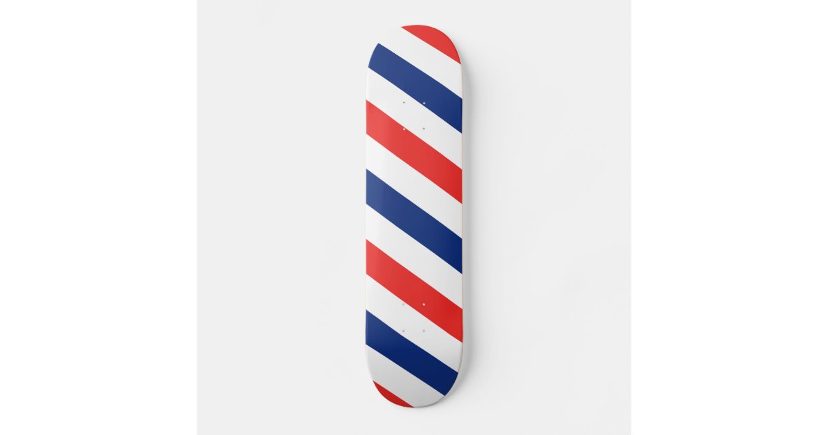 Barber Stripes Skateboard | Zazzle