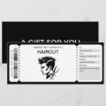 Barber Voucher Template, Haircut Gift Certificate Invitation | Zazzle
