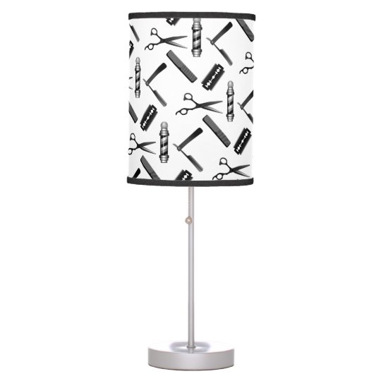 Barber's Shop Pattern Table Lamp | Zazzle.com