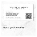 Barbershop Barber QR Code Business Card | Zazzle