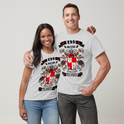 Barbershop Bass Coat Of Arms T Shirt Zazzle