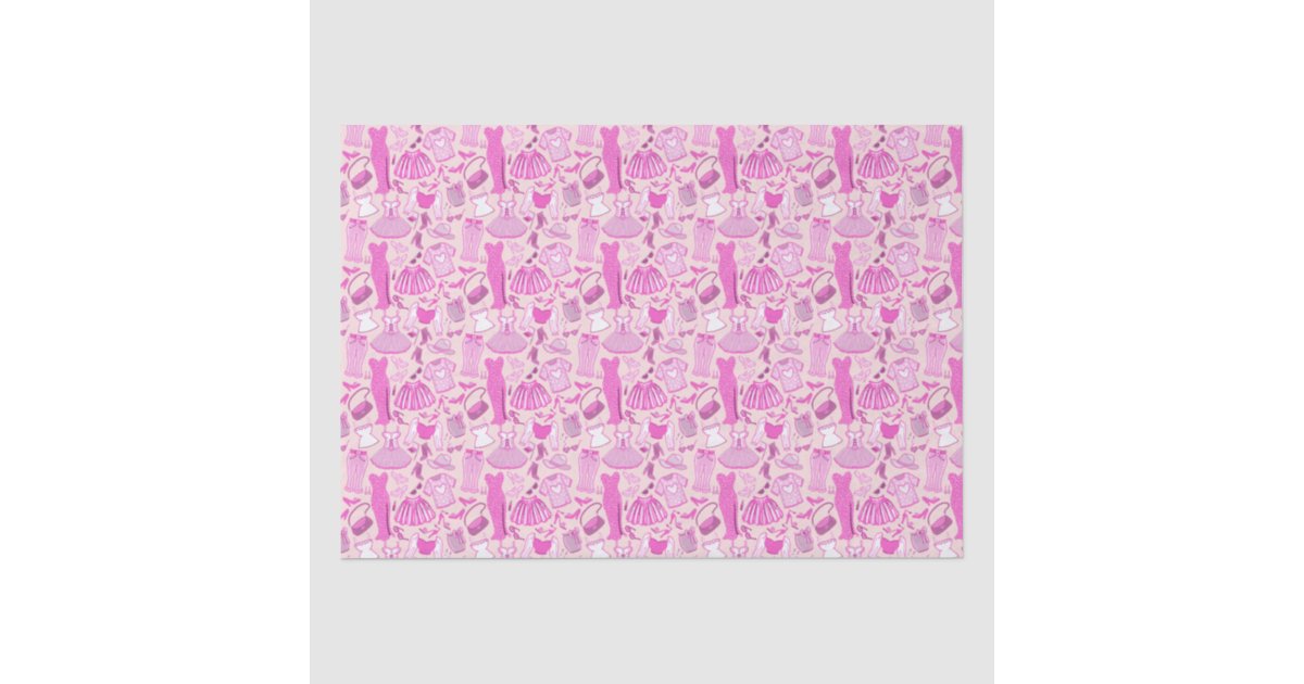 Barbiecore Pink and Hot Pink Fashion Tissue Paper | Zazzle