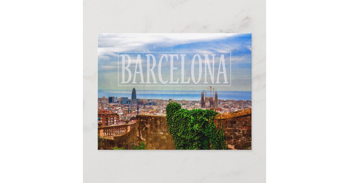 Barcelona city postcard | Zazzle