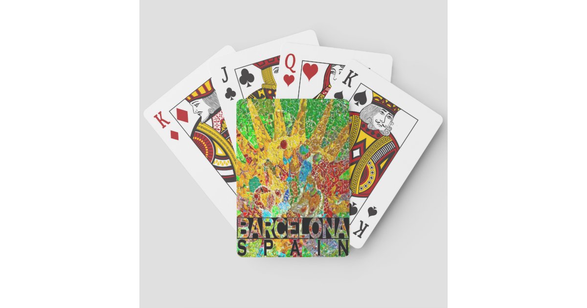 Barcelona Poker Cards | Zazzle