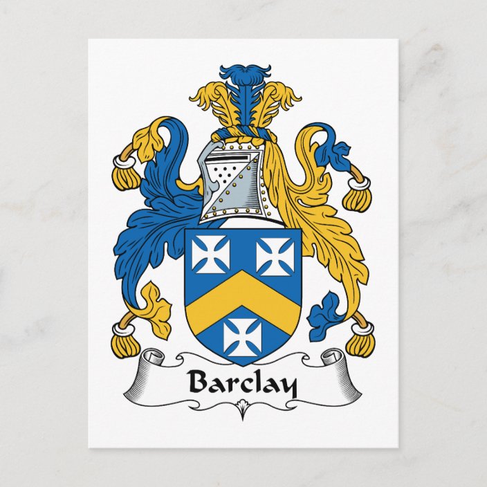 Barclay Family Crest Postcard | Zazzle.com