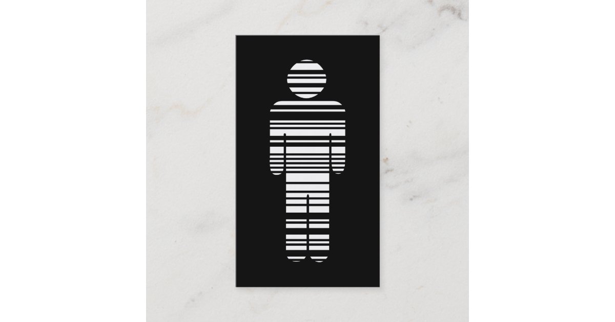 barcode boy business card | Zazzle