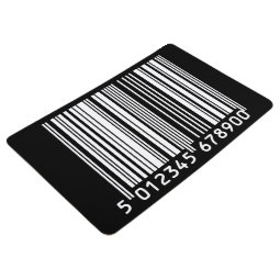 Barcode designed floor mat | Zazzle