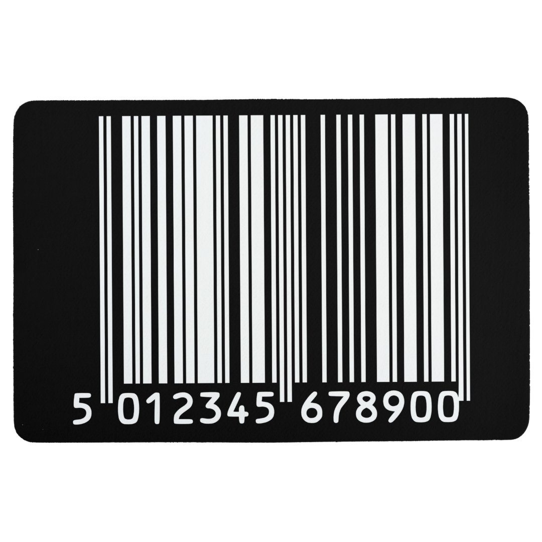 Barcode designed floor mat | Zazzle