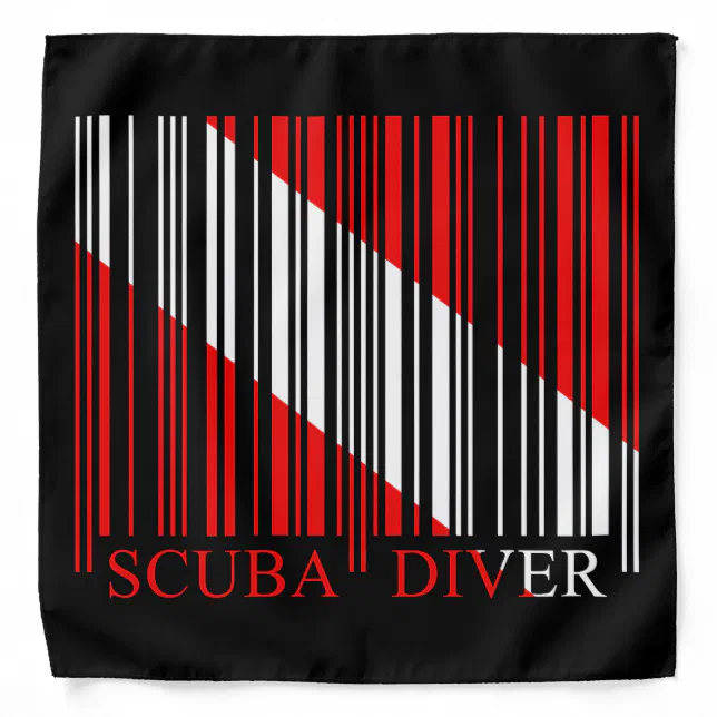 Barcode Dive Flag Bandana | Zazzle