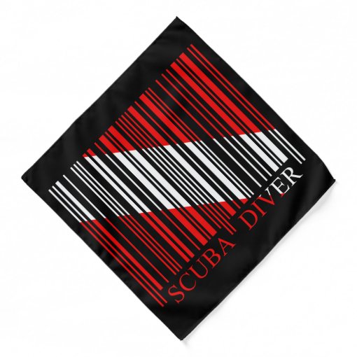 Barcode Dive Flag Bandana | Zazzle