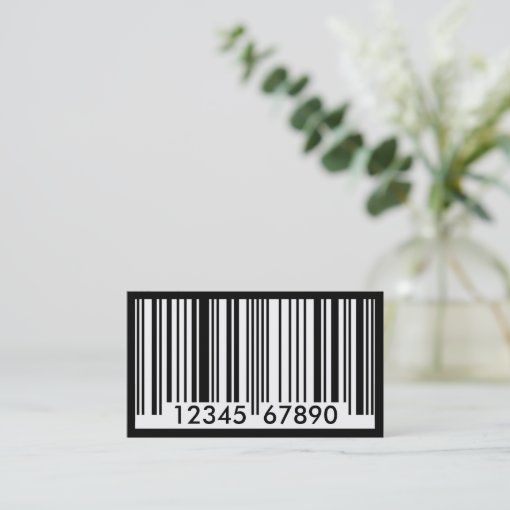 barcode identification business card | Zazzle