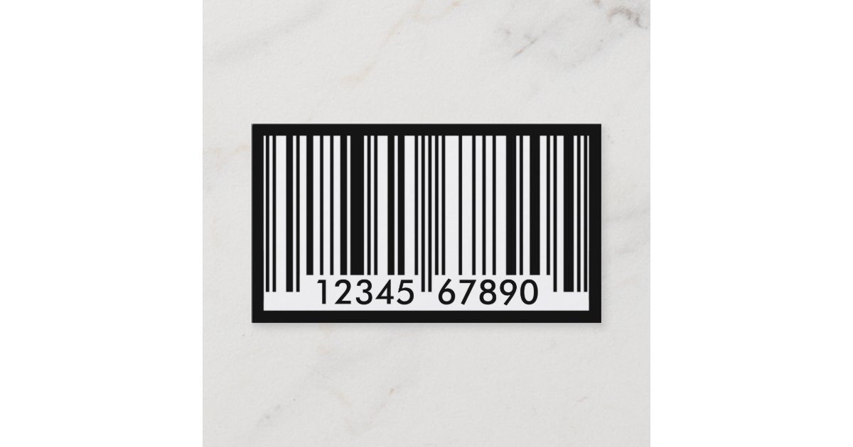 barcode identification business card | Zazzle