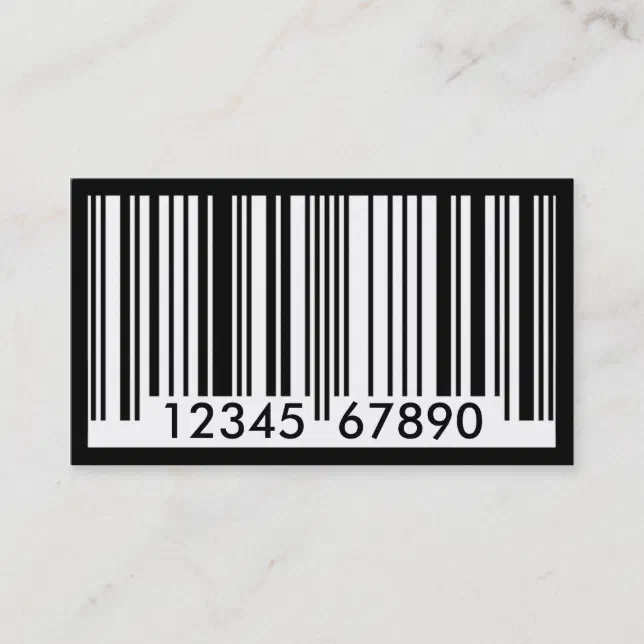 barcode identification business card | Zazzle