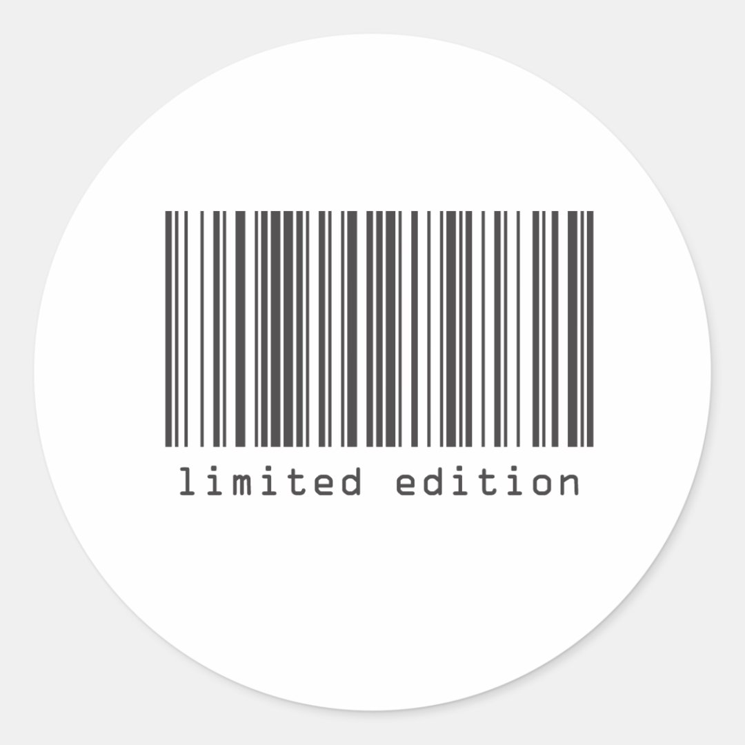 Barcode - Limited Edition Classic Round Sticker | Zazzle