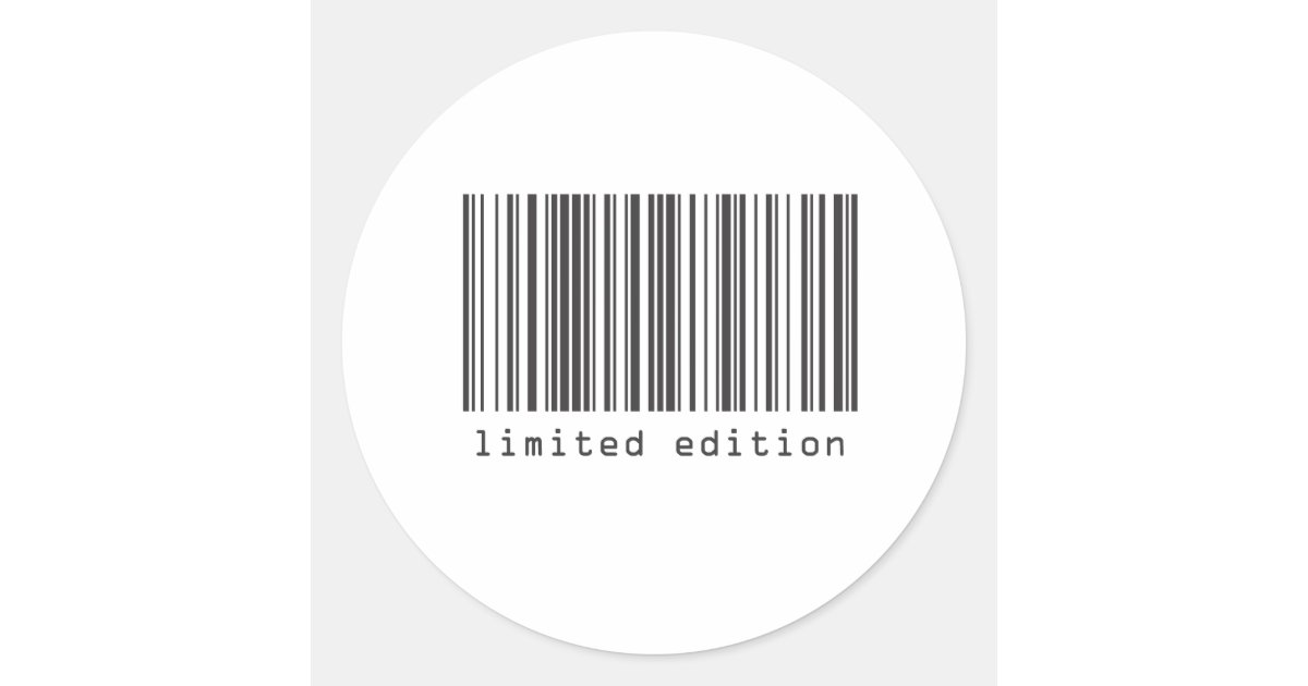 Barcode - Limited Edition Classic Round Sticker | Zazzle