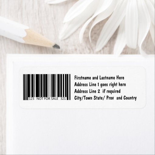 Barcode - Not for Sale Label | Zazzle