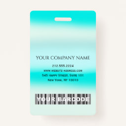 Barcode Photo Name ID Card Medical Care Badge | Zazzle