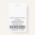 Barcode Photo Therapist Nurse Doctor Health IDCard Badge | Zazzle