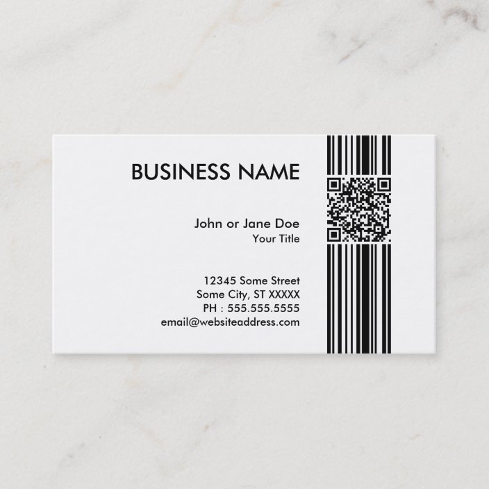 barcode QR code Business Card | Zazzle.com