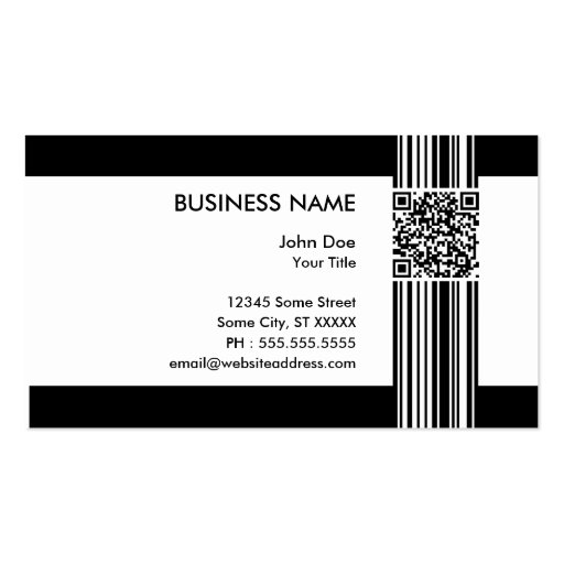 barcode QR code Business Card | Zazzle