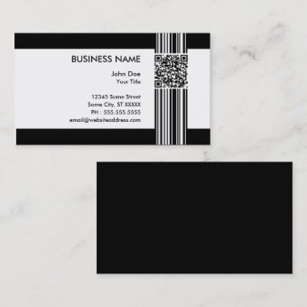 barcode QR code Business Card | Zazzle