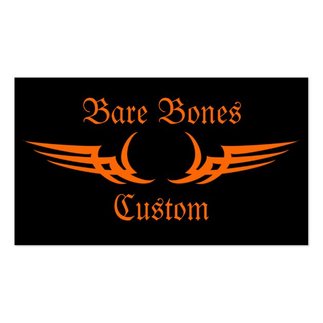 Bare Bones Custom Motorcycle Business Cards