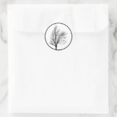 Bare Tree Silhouette Sticker | Zazzle