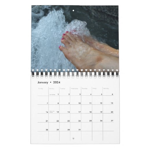 Barefoot in Atlanta 12-month Calendar | Zazzle