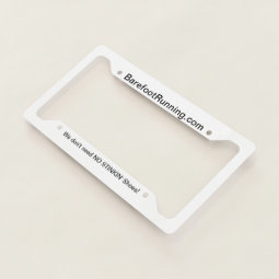 Barefoot Running License Plate License Plate Frame | Zazzle
