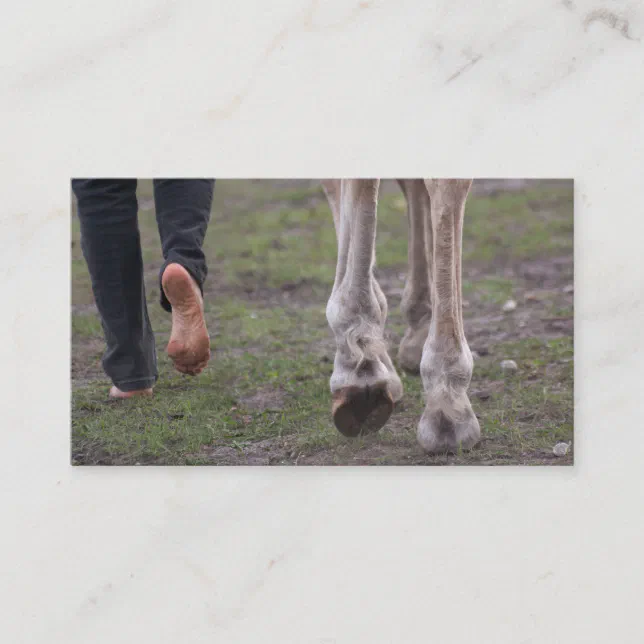 Barefoot trimmer business card | Zazzle