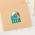 Bari Italy Travel Art Vintage Sticker | Zazzle