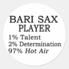 Baritone Saxophone Classic Round Sticker | Zazzle.com