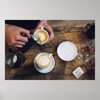 Barista Coffee Image Poster | Zazzle