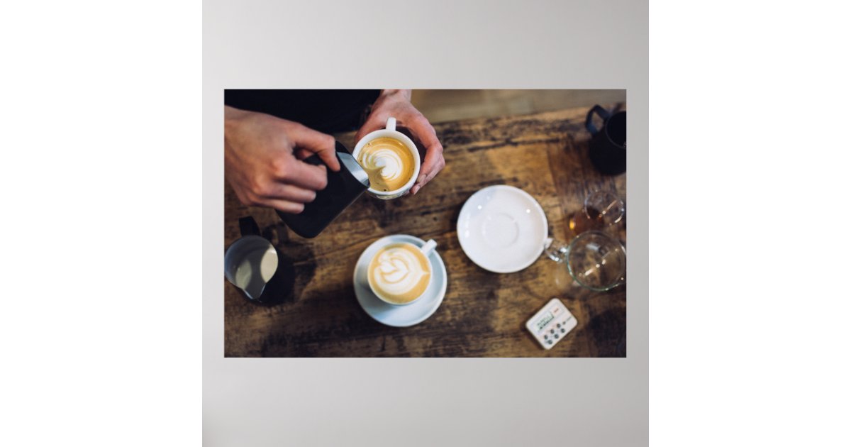Barista Coffee Image Poster | Zazzle