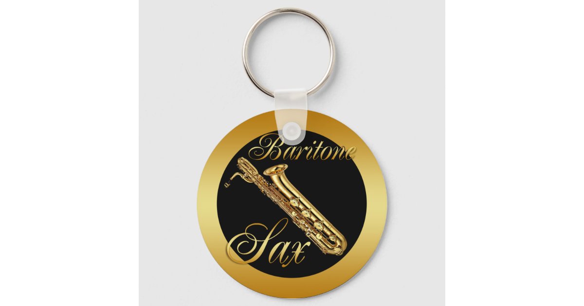 BARITONE SAXOPHONE KEYCHAIN | Zazzle
