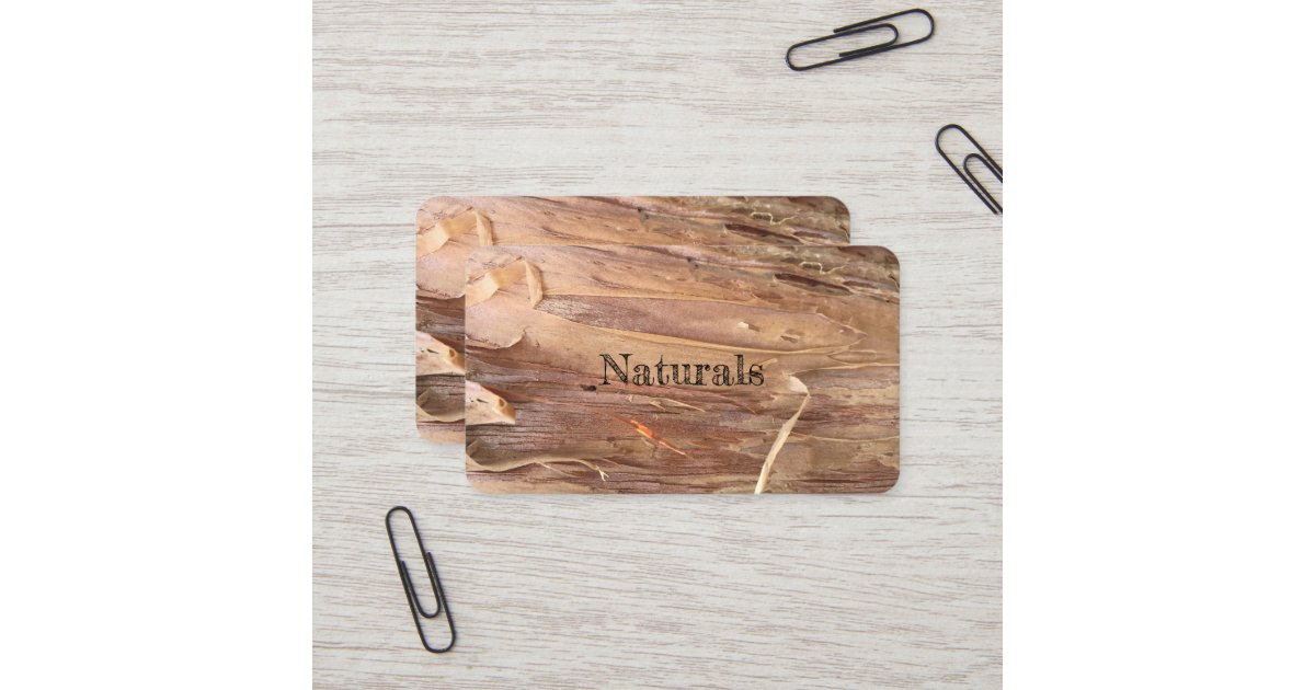 Bark Natural Business Cards | Zazzle