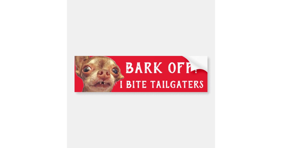 Bark Off Bumper Sticker | Zazzle