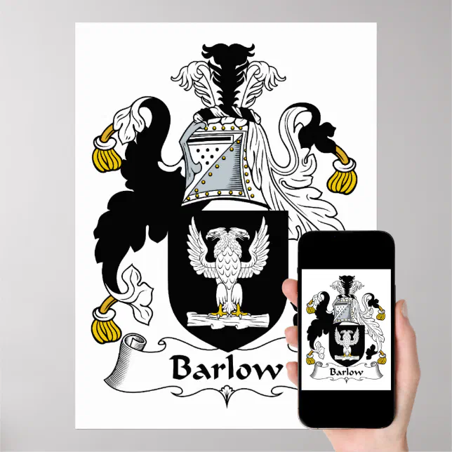 Barlow Family Crest Poster | Zazzle