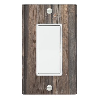 BARN BOARD LIGHT SWITCH COVER | Zazzle