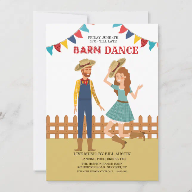 Barn Dance Invitation | Zazzle