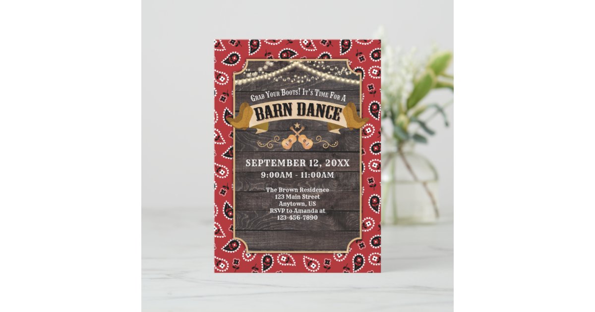 Barn Dance Invitation | Zazzle
