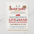 Barn Dance Party Invitation | Rodeo Cowboy Party | Zazzle
