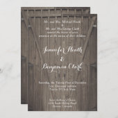 Barn Doors Wedding Invitation | Zazzle