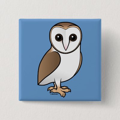 Cute Barn Owl by Birdorable