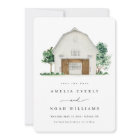 Barn Save The Date, Rustic Farmhouse Save The Date Invitation | Zazzle