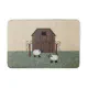 Barn Sheep Bath Mat | Zazzle