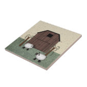 Barn Sheep Tile | Zazzle